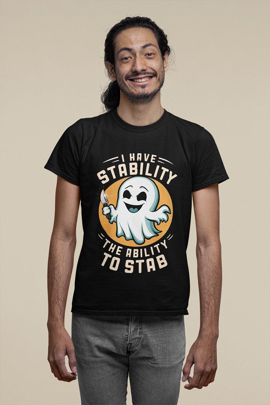 Manmaker's Stability Black T-shirt | Funny T-shirt | Offensive T-shirt