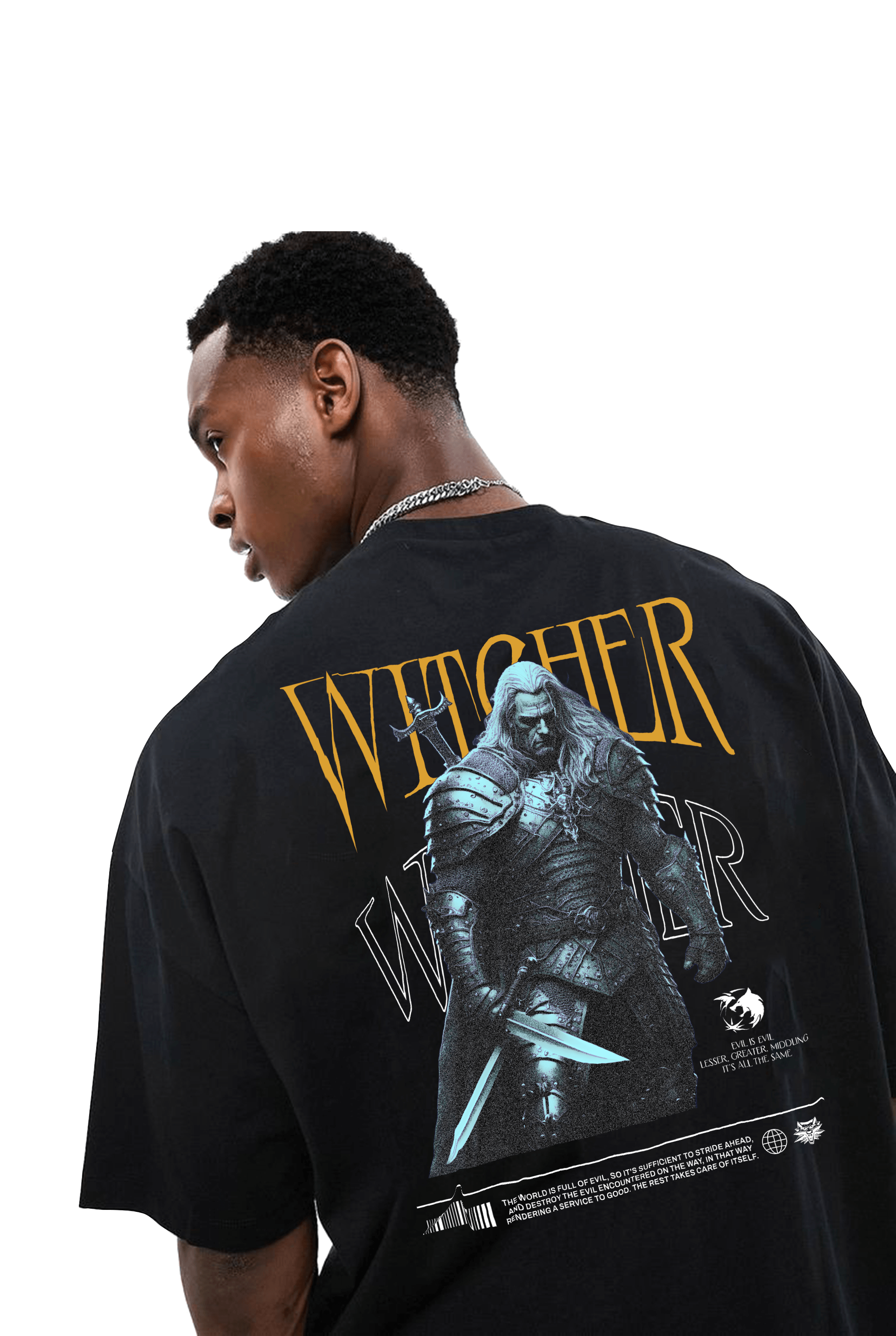 Witcher Oversized T-shirt | Geralt of Rivia T-shirt | Printed T-shirt