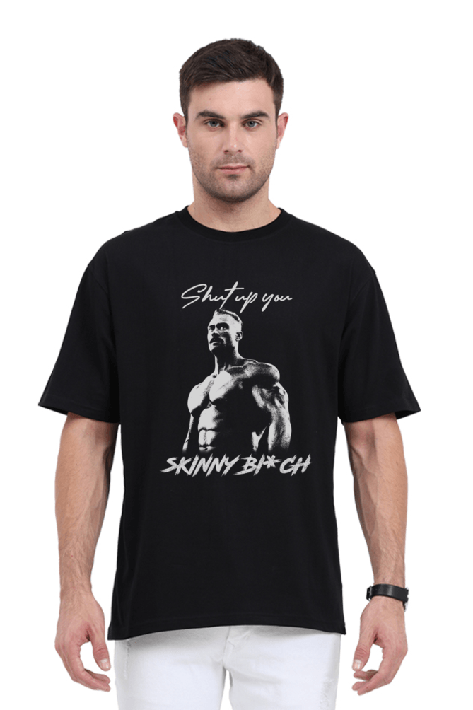Manmaker's Cbum Oversized Black T-shirt | Gym T-shirt | Fitness Tshirt