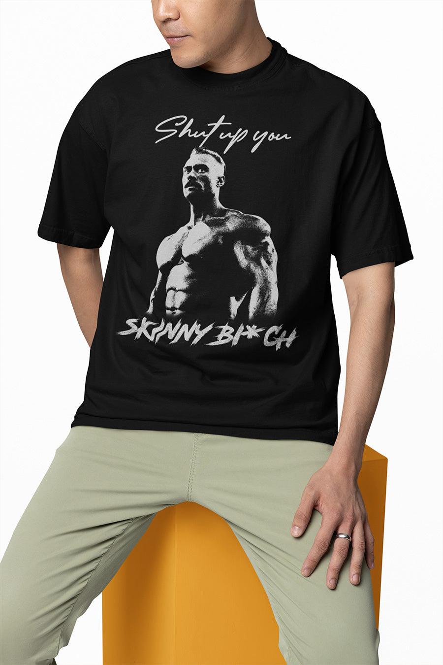 Manmaker's Cbum Oversized Black T-shirt | Gym T-shirt | Fitness Tshirt