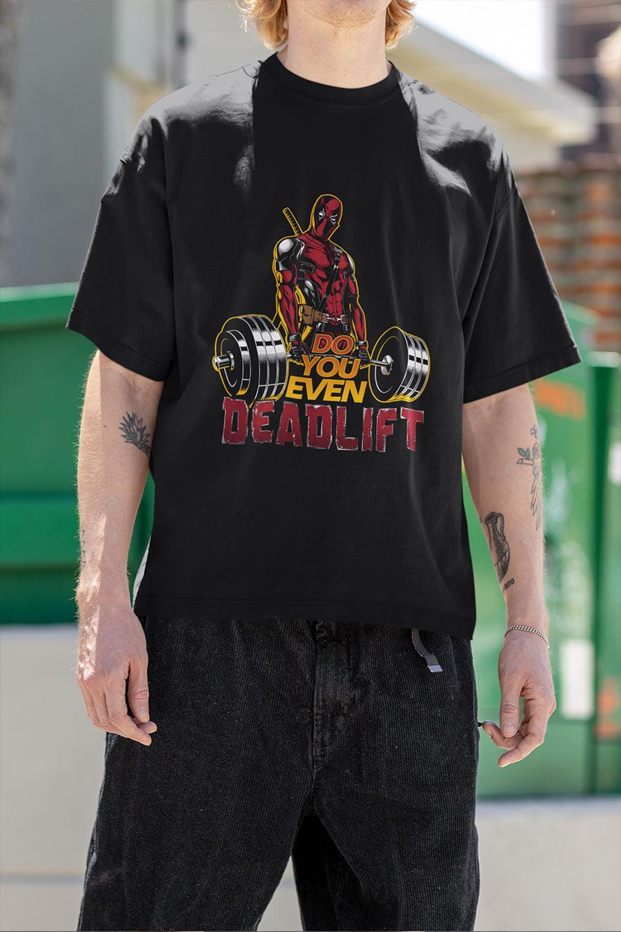Manmaker's Deadpool x Deadlift Oversized T-shirt | Deadpool T-shirt