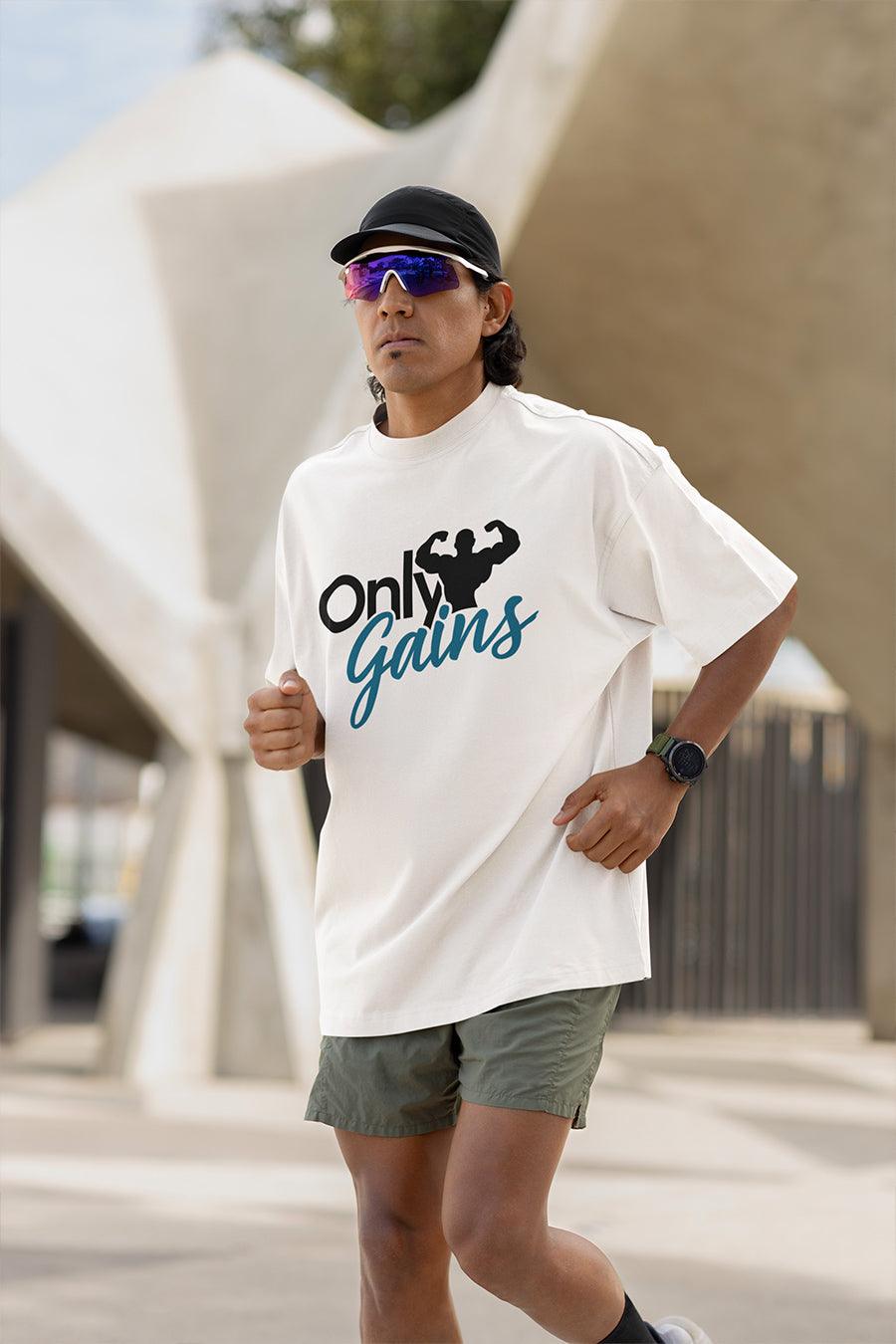 Manmaker's Only Gains Oversized T-shirt | Only Fans T-shirt