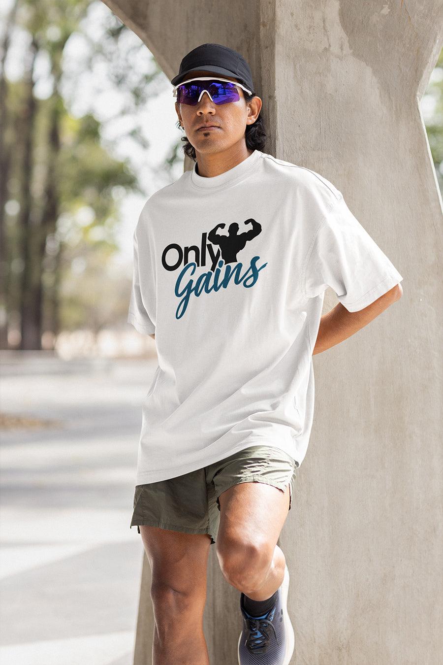 Manmaker's Only Gains Oversized T-shirt | Only Fans T-shirt